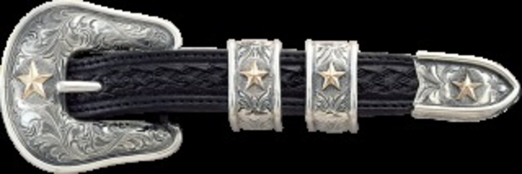 Vogt Buckle Set-Gold Trail Boss