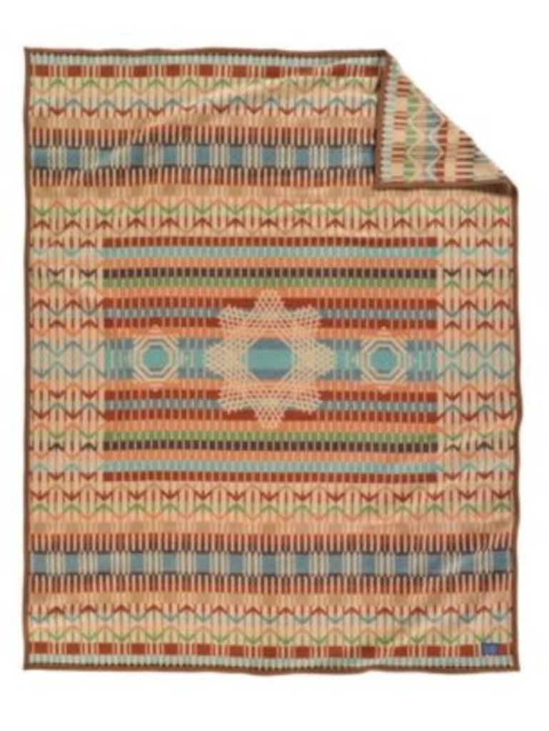 Pendleton Blanket Quill Basket