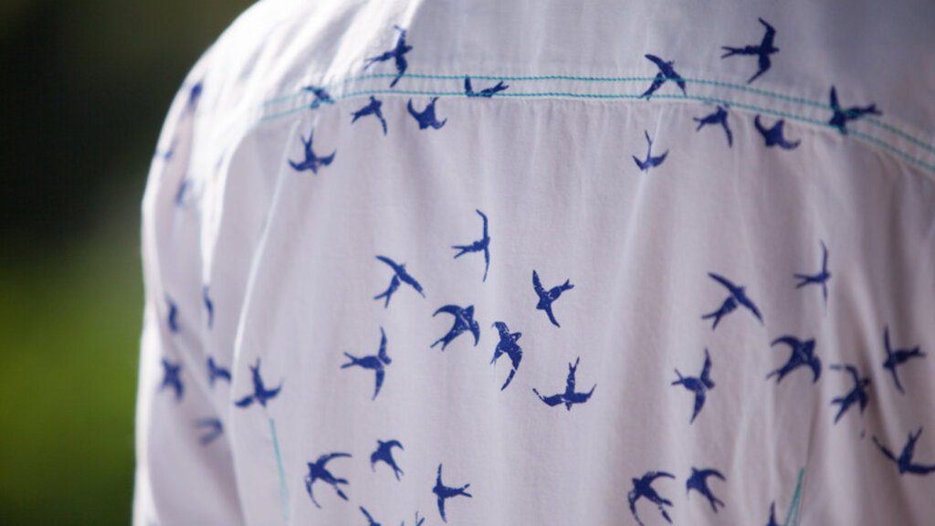Barn Fly Shirt Barn Swallow-WH303SW
