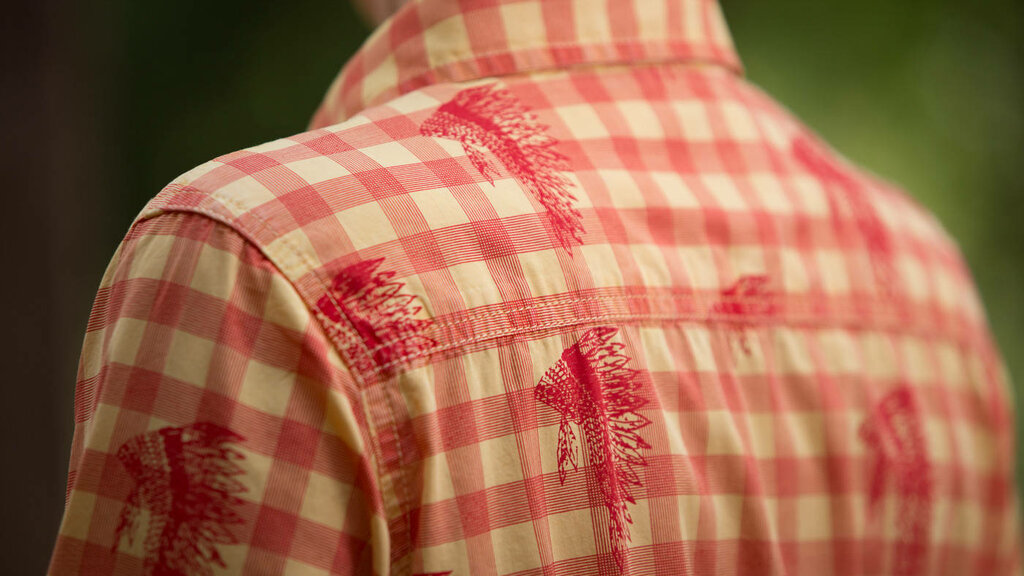 Barn Fly Headdress Plaid Shirt